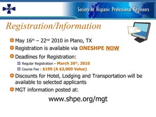 SHPE 101 Presentation | PPT