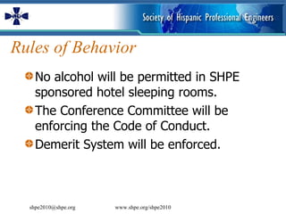 SHPE 101 Presentation | PPT