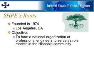 Shpe 101 presentation 2013 main | PPT