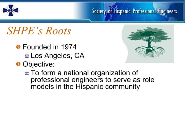 Shpe 101 presentation 2013 main | PPT
