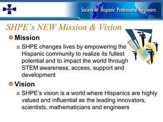 Shpe 101 presentation 2013 main | PPT