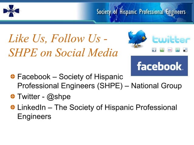 Shpe 101 presentation 2013 main | PPT