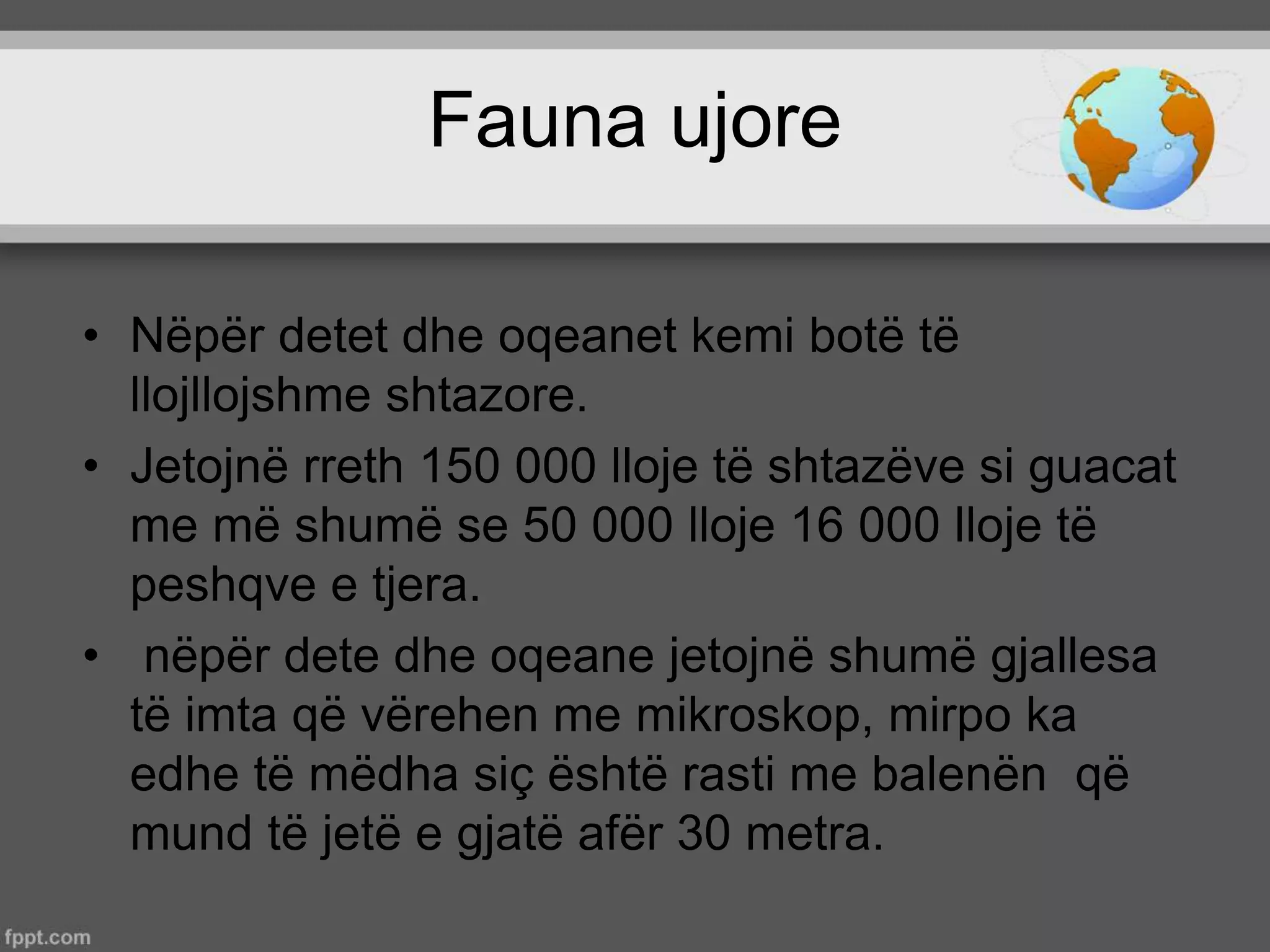 Shperndarja gjeografike e botes bimore dhe shtazore | PPT