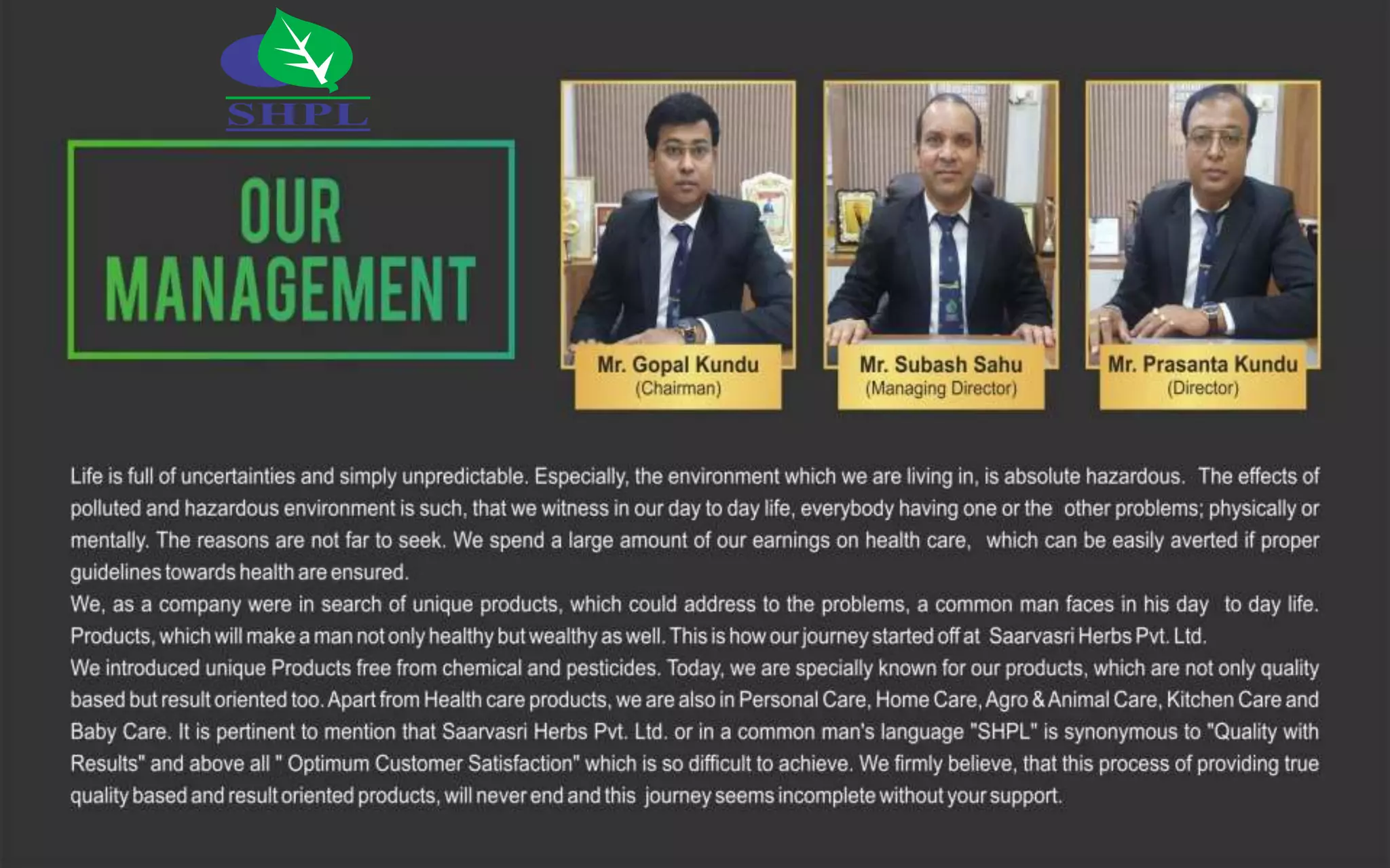 SHPL BUSINESS PLAN | PPTX