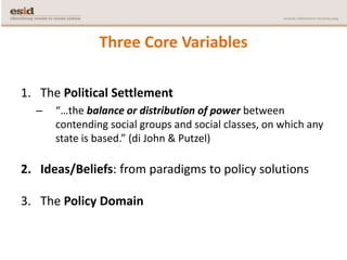 How Does Politics Shape Development? The Role of Incentives, Ideas and ...