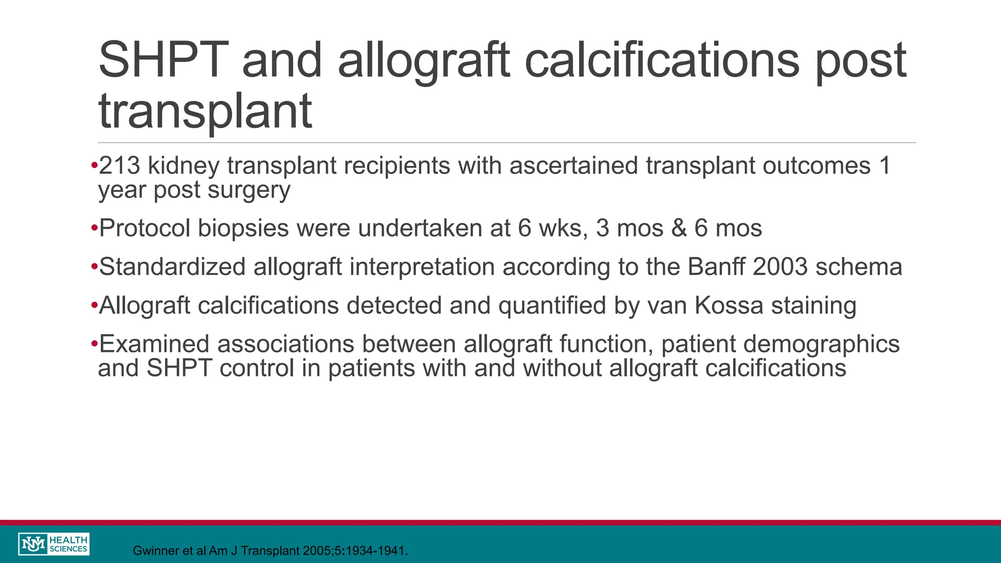 Secondary Hyperparathyroidism in Kidney Transplantation | PPTX