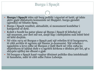 Shqiperia e 23 burgjeve dhe 48 kampeve te | PPTX