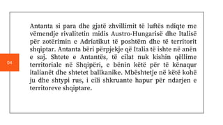Shqipëria në Luftën e Parë Botërore | PDF