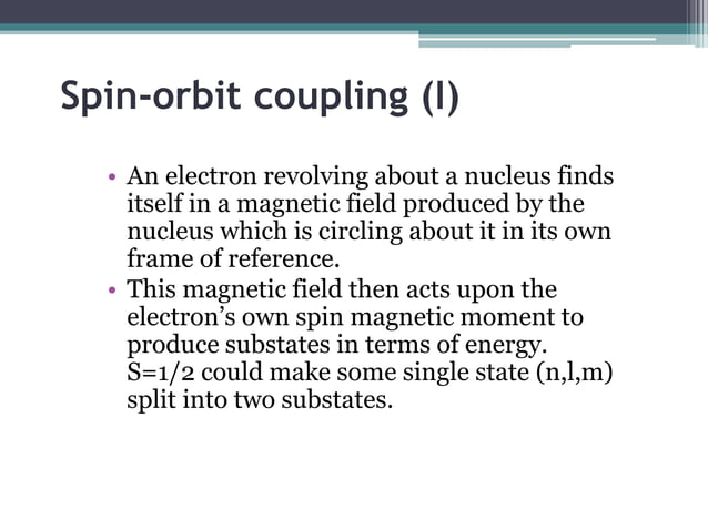 SPECTRA OF ALKLI ELEMENT, SPIN ORBIT INTERACTION & FINE STRUCTER OF ...