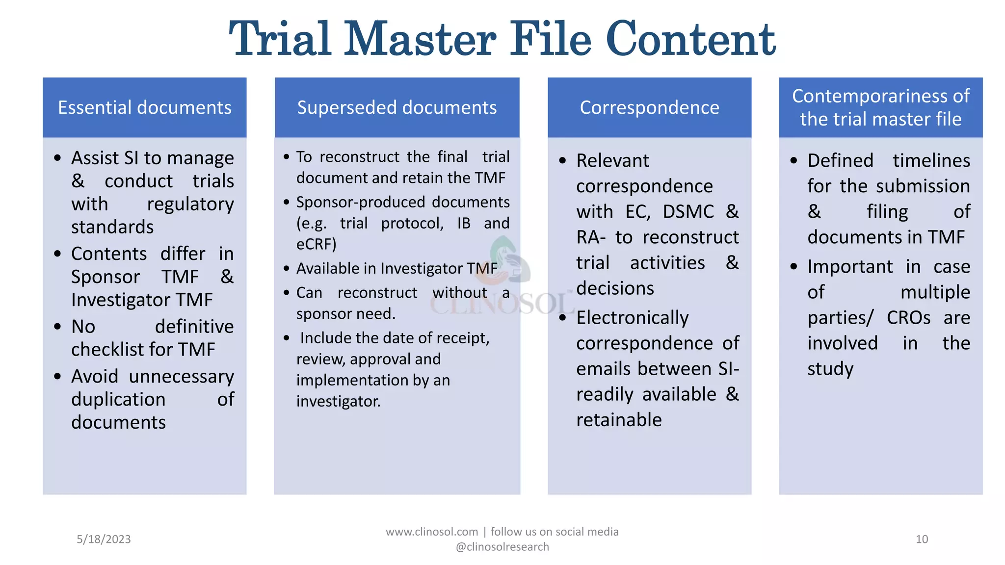 Trial Master File (TMF/eTMF) | PPTX