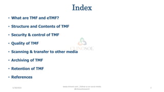 Trial Master File (TMF/eTMF) | PPTX