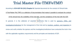 Trial Master File (TMF/eTMF) | PPTX