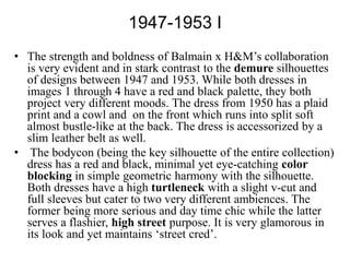 Fashion History Comparison: H&M x Balmain | PPT