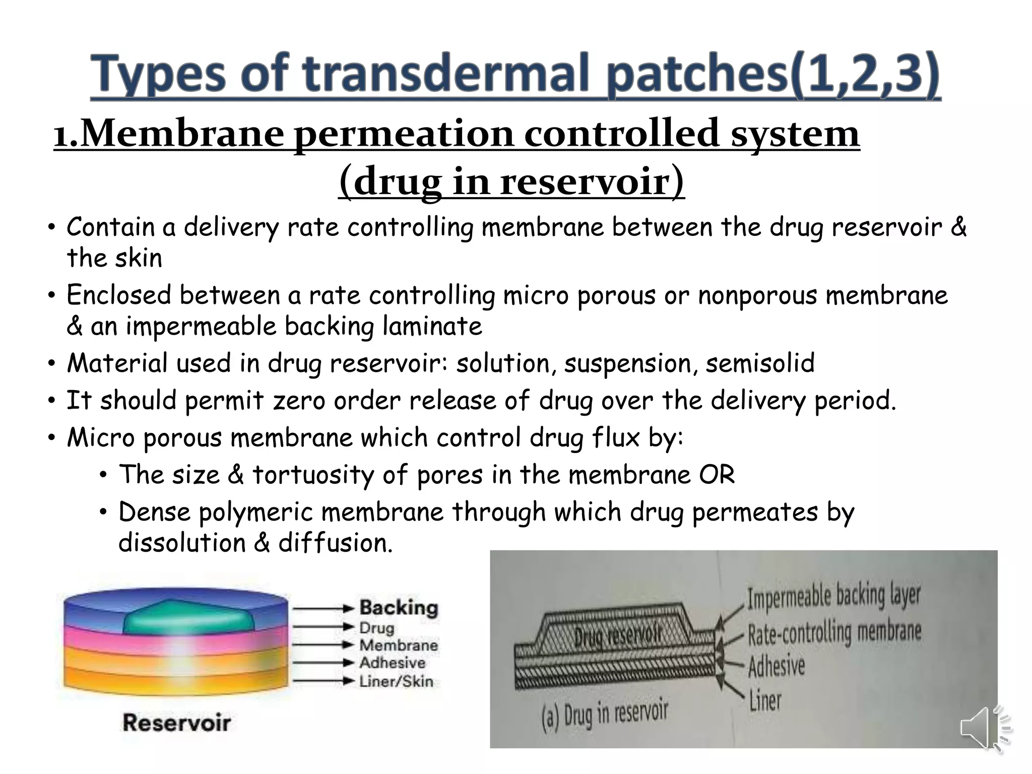 formulation of transdermal patches | PPTX | Skin and Dermatology ...