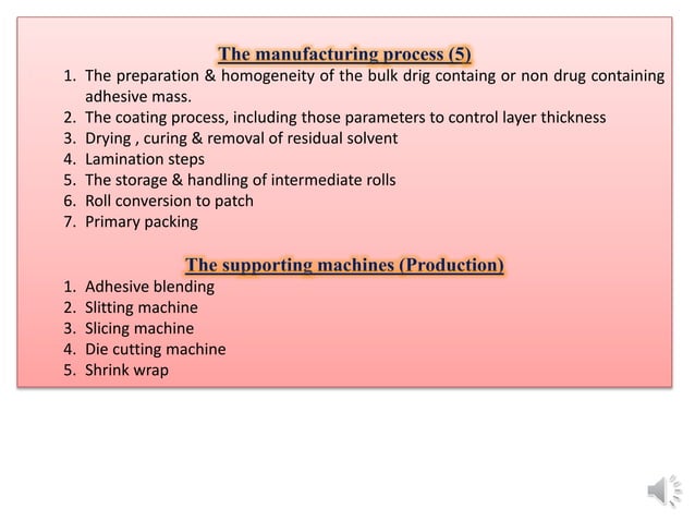 formulation of transdermal patches | PPTX | Skin and Dermatology ...