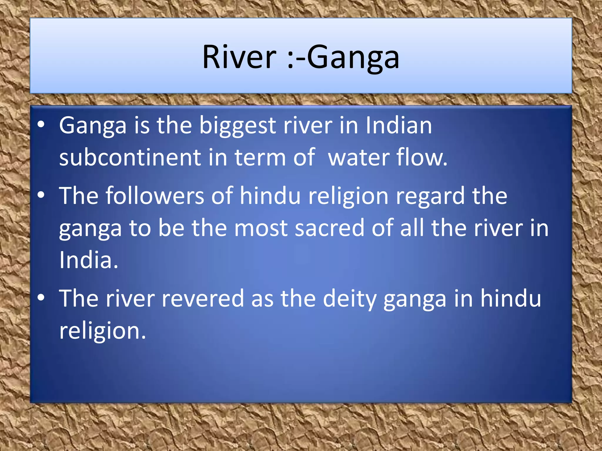 the river ganga | PPTX