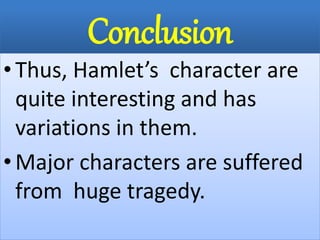 CHARACTERS IN HAMLET | PPTX