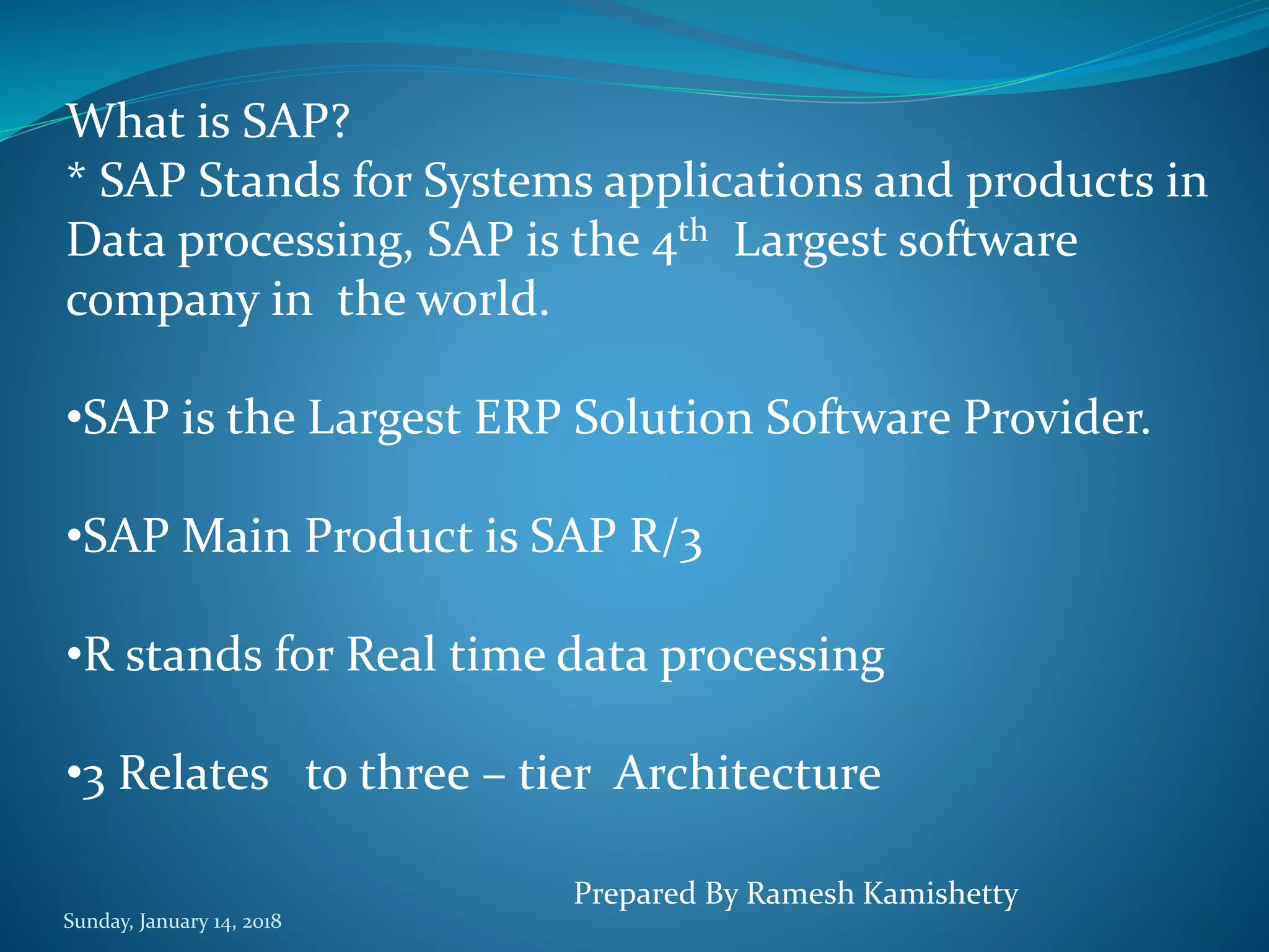 SAP MM Presentation | PPTX