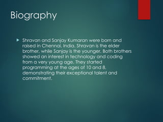Shravan_Sanjay_Kumaran_Presentation.pptx SRI HARINI A | PPTX