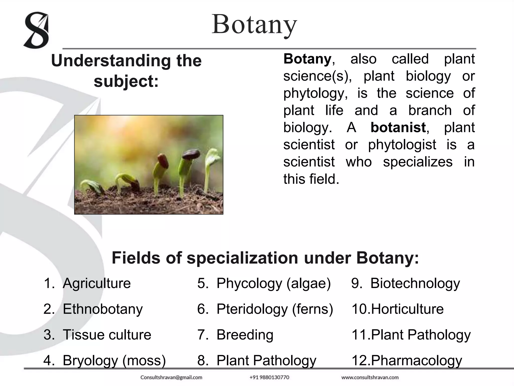 Shravan Shetty on Biology Careers | PPTX