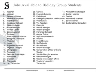 Shravan Shetty on Biology Careers | PPTX