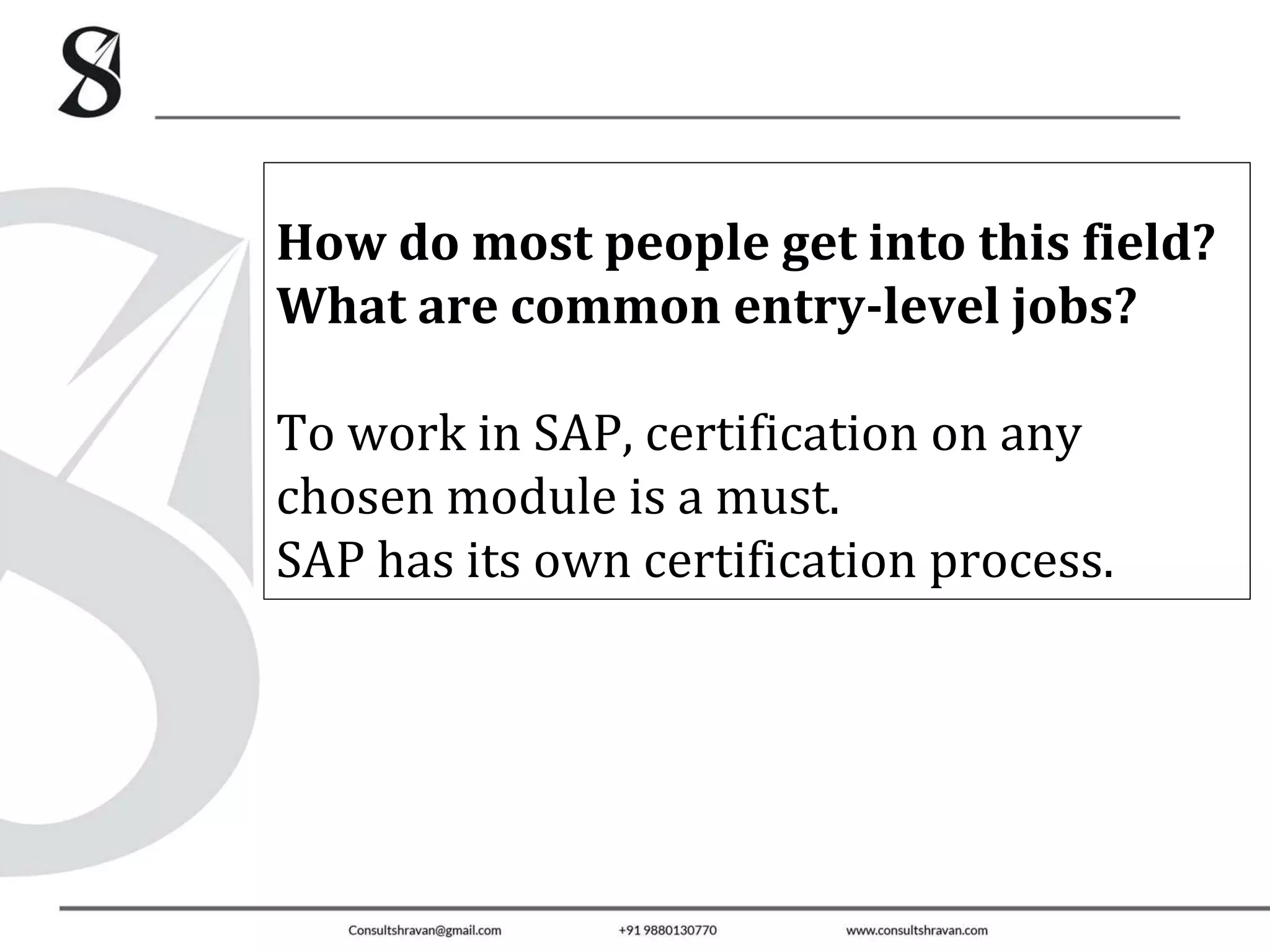 Shravan Shetty Interview 04 Punithraj Gowda SuccessFactors | PPT