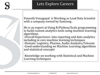 Shravan Shetty interview 06 Puneeth Venugopal Lead Data Scientist | PPT