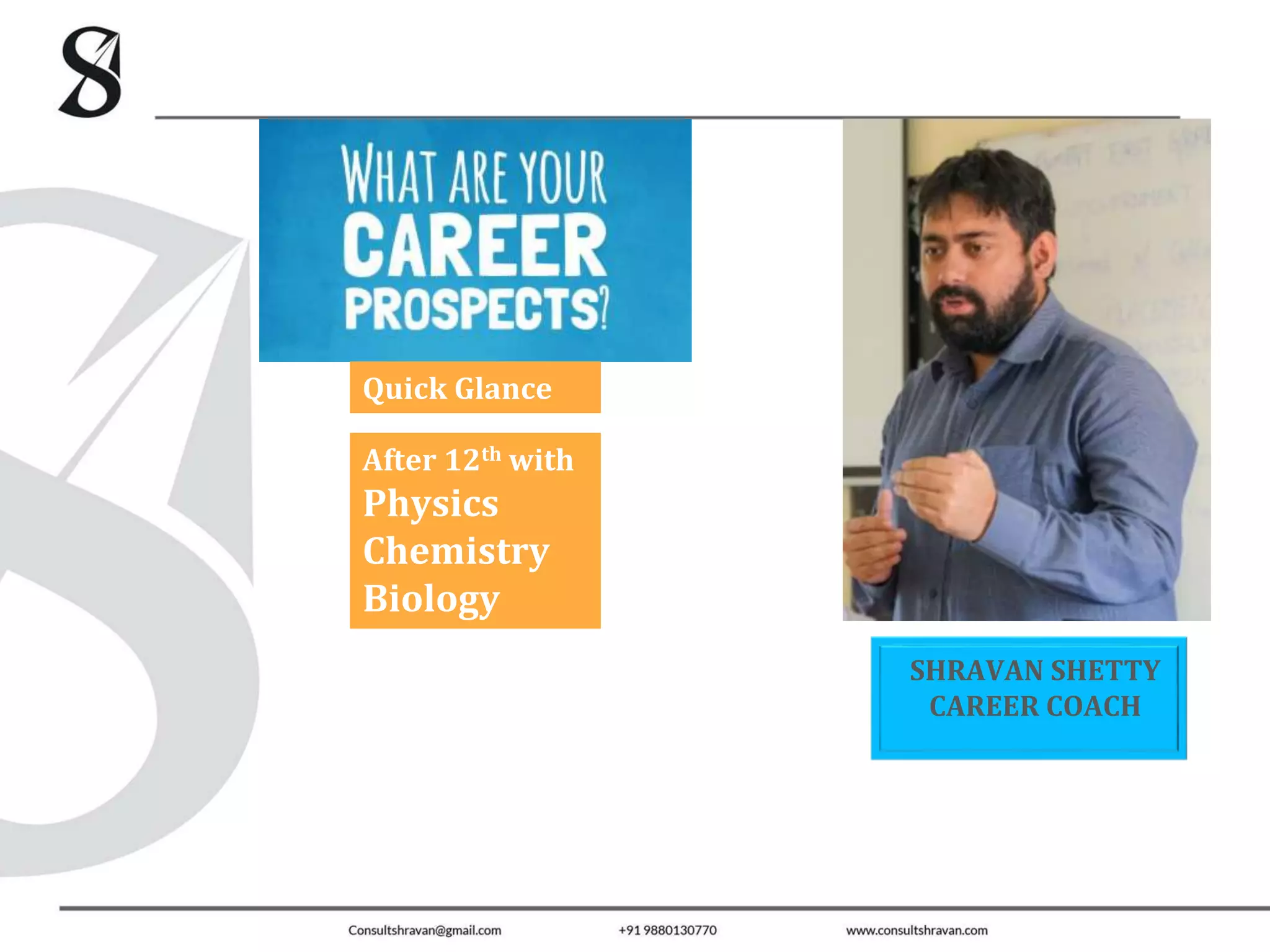 Shravan Shetty Quick Note After 12th Physics Chem Bio | PPT