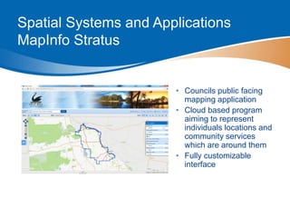 Spatial Systems at the Swan Hill Rural City Council | PPTX