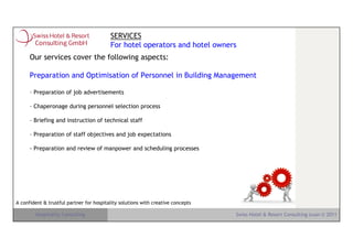 Company Profile Swiss Hotel & Resort Consulting | PDF | Management ...