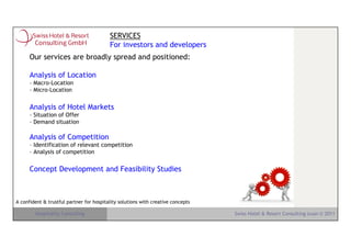 Company Profile Swiss Hotel & Resort Consulting | PDF | Management ...
