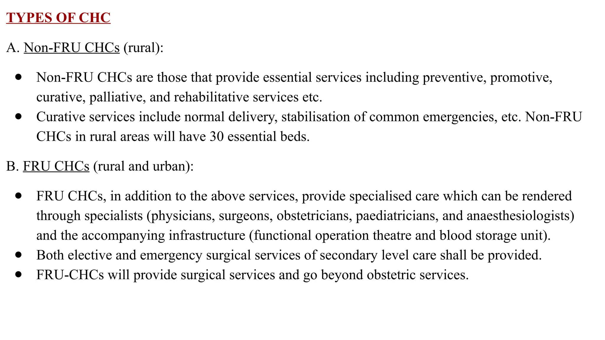 (shreya gowda )IPHS Standard of CHC.pptx