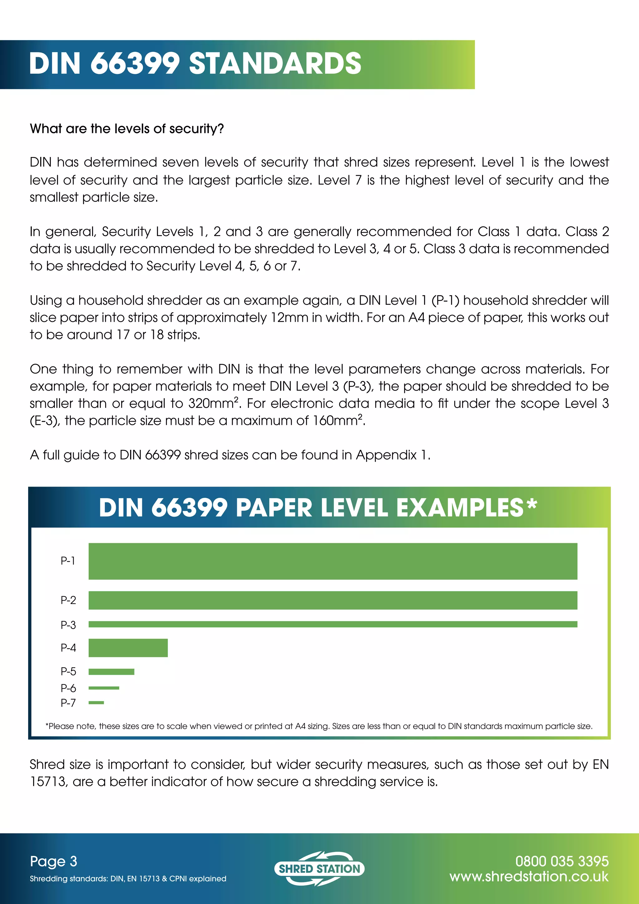 Shredding Standards: Understanding DIN 66399, BS EN 15713 and CPNI. | PDF