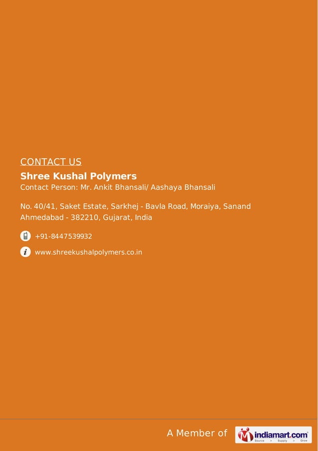 Shree kushal-polymers | PDF | Skin Care | Beauty