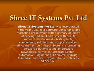 Shreeinfotechsystem | PPT