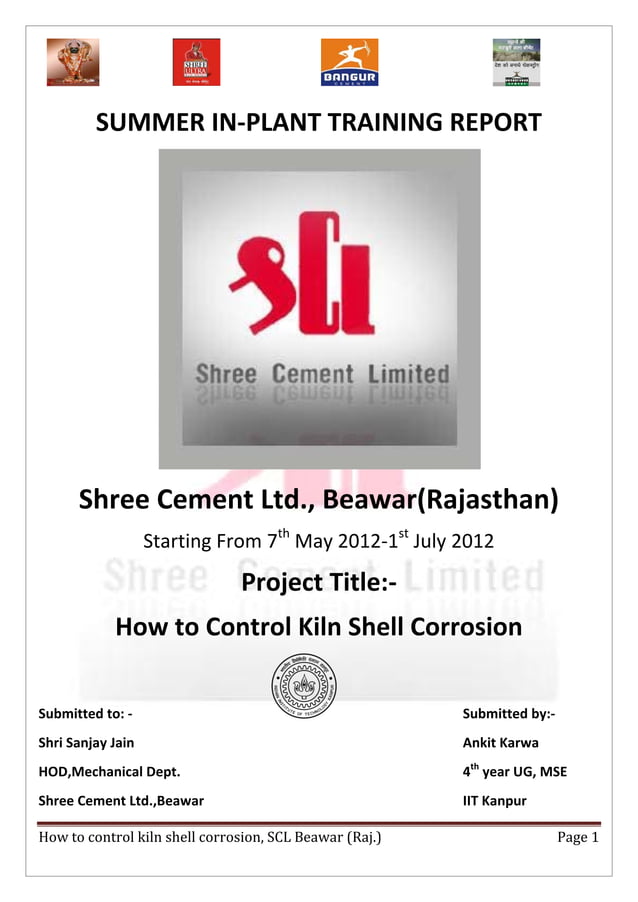 How to Control Kiln Shell Corrosion Report | PDF