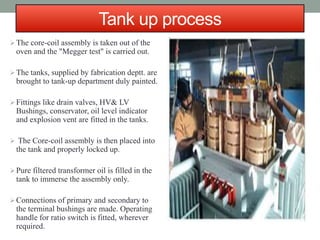 Industrial training in Transformer manufacturing company | PPTX