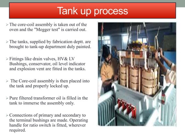 Industrial training in Transformer manufacturing company | PPTX