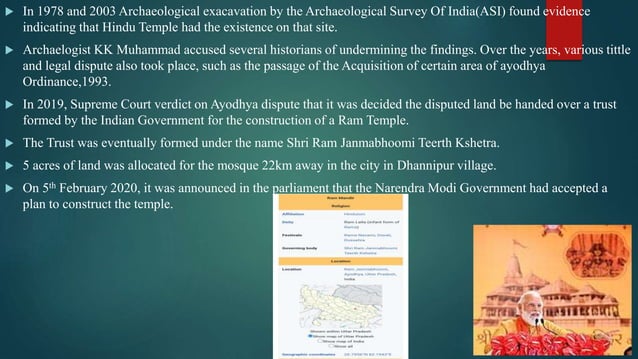 Shree Ram Mandir Janambhoomi Nirman.pptx | Hinduism | Religion & Spirituality