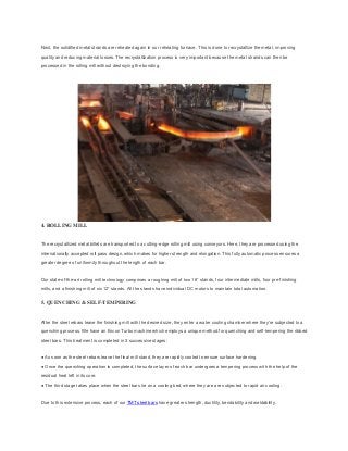 Shree tmt bars manufacturing process