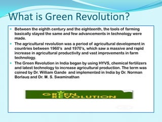 Green Revolution | PPTX