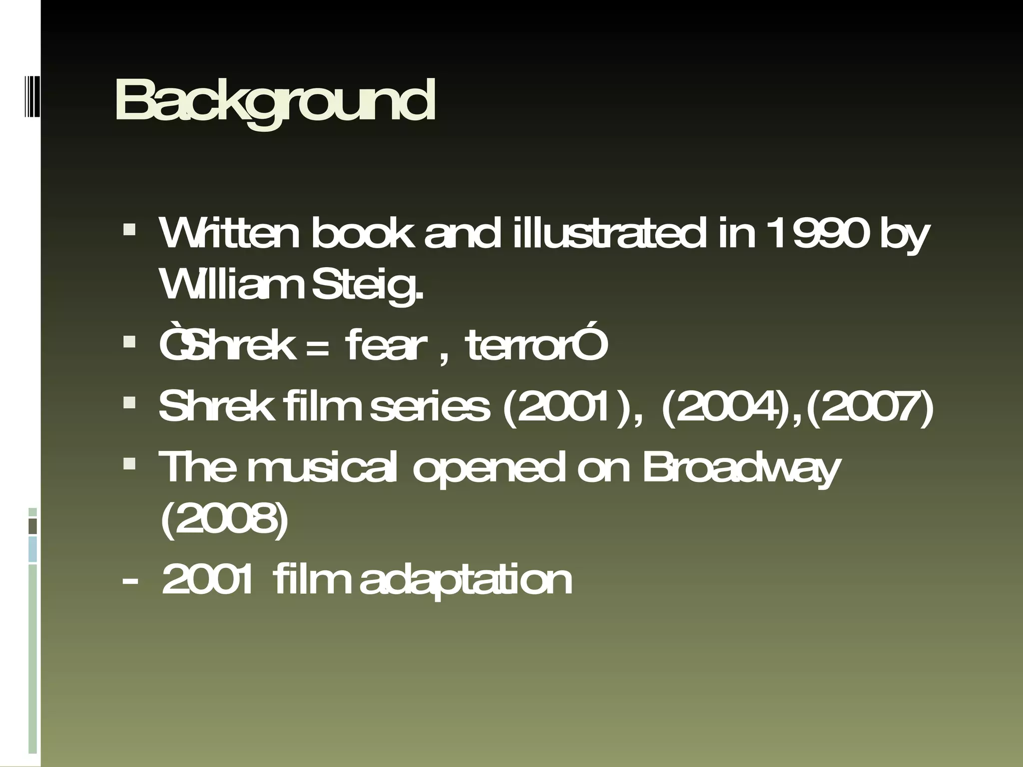 Shrek¤ã | PPT | Musicals | Genres