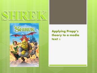 Shrek narrative theory | PPTX