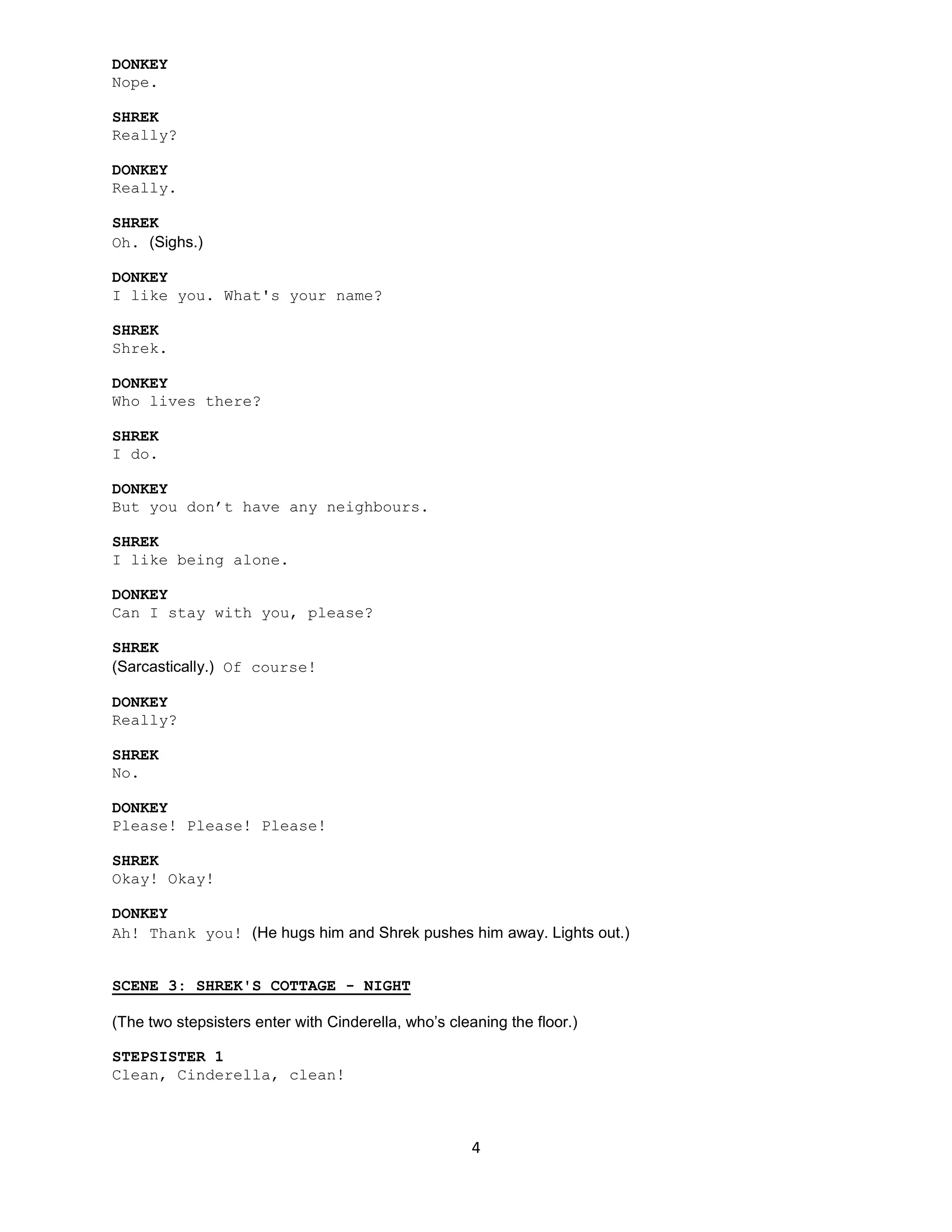 Shrek script[1] | DOCX