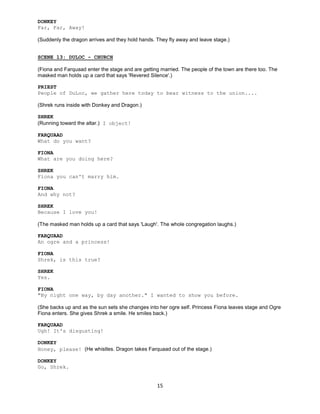 Shrek script[1] | PDF