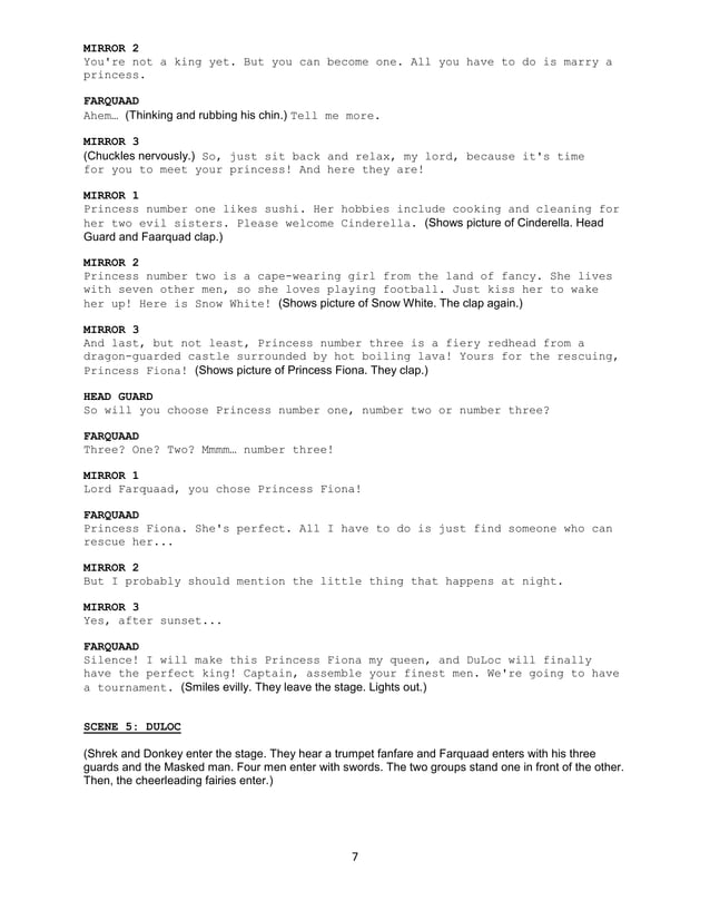 Shrek script[1] | PDF