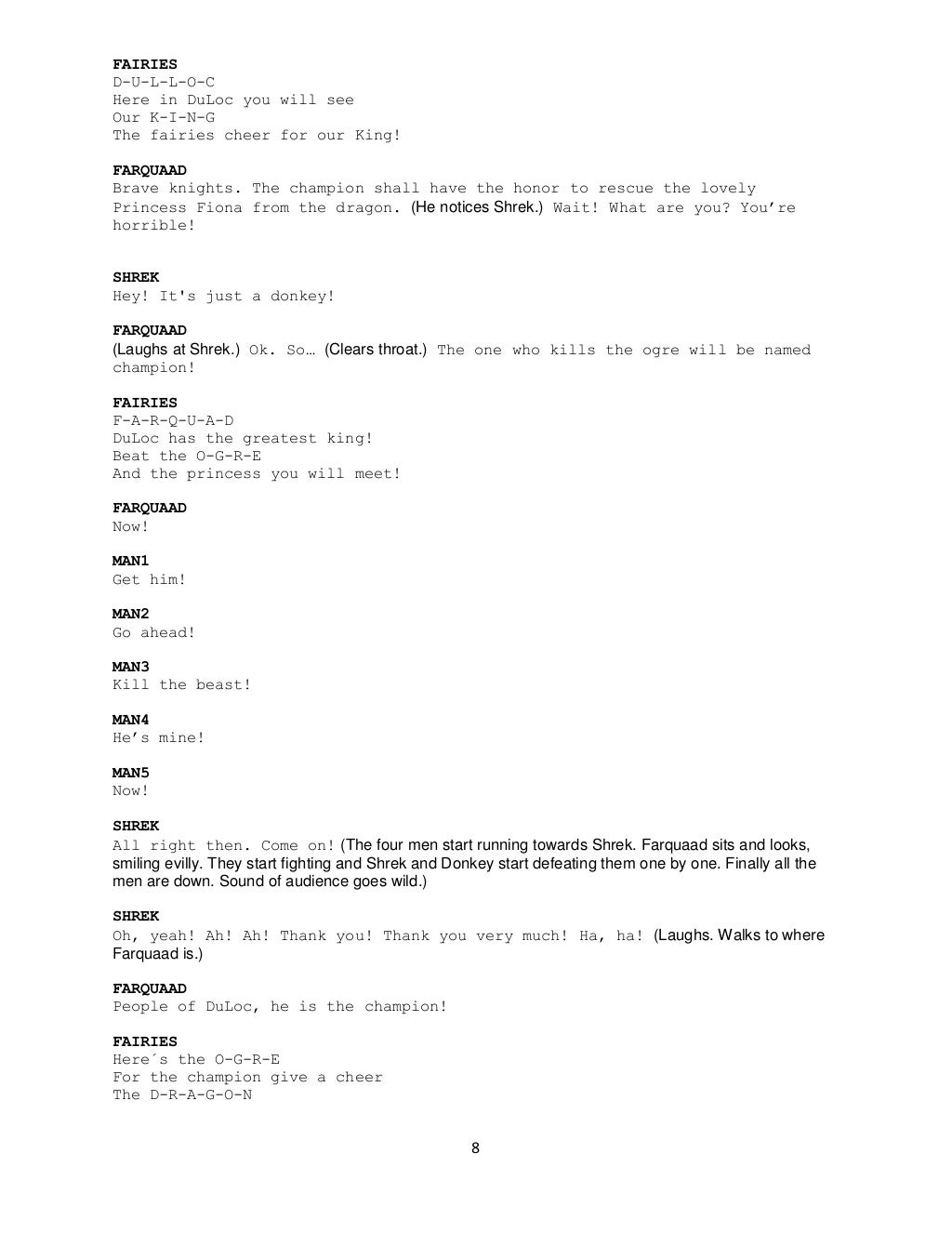 Shrek script[1]