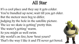 Shrek song words3 | PPTX