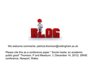 Shre presentation 2012 | PPT