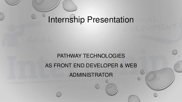 internship Presentation